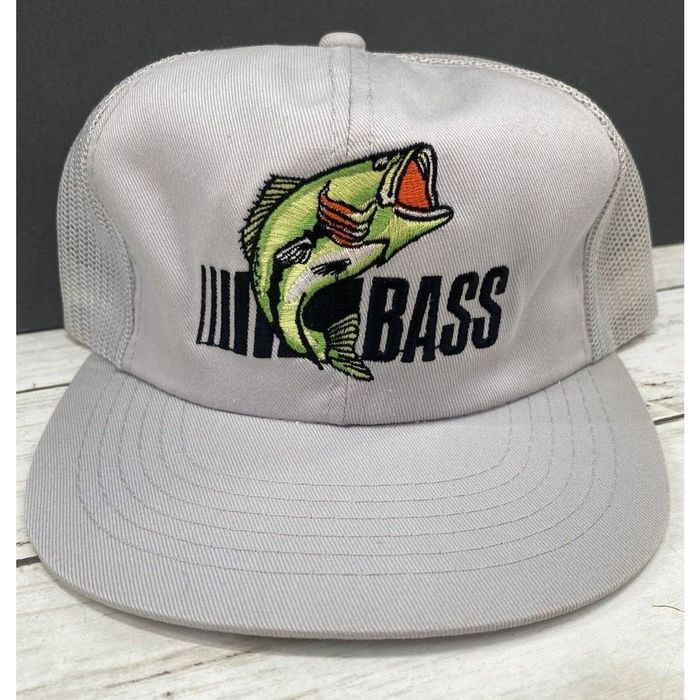 Other Vintage BASS Fish Embroidered Fishing Trucker Hat Cap Mesh | Grailed