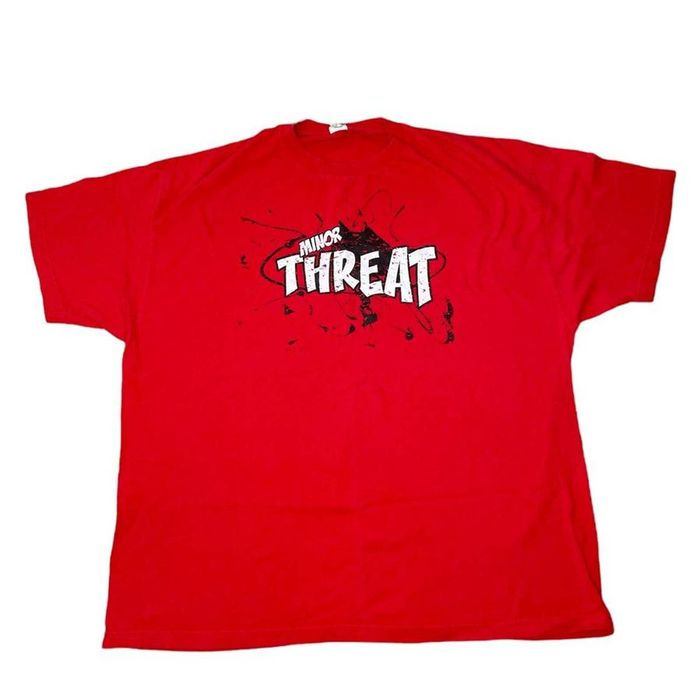 Vintage Minor threat graffiti font punk skater shirt | Grailed