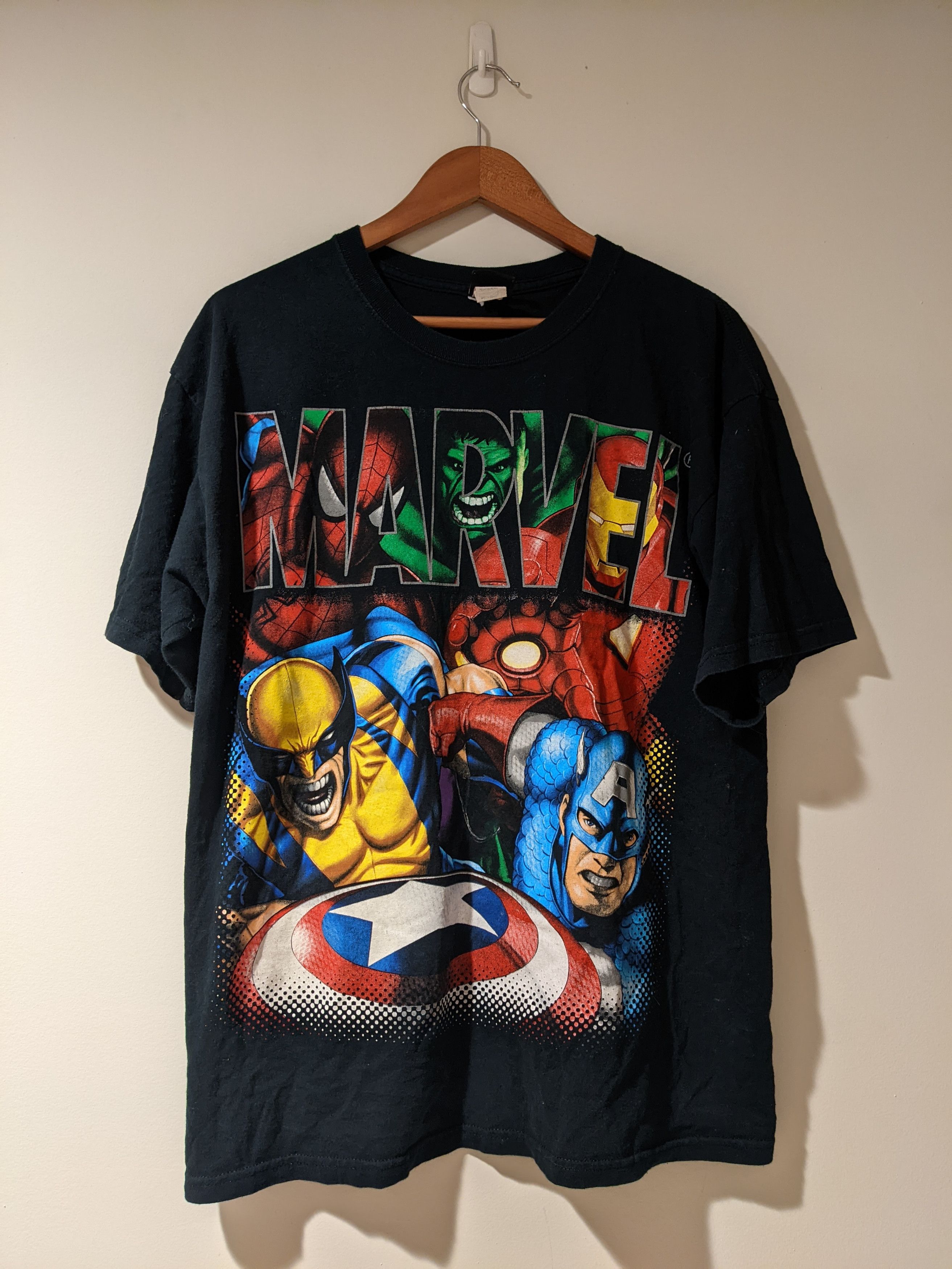Vintage Vintage Y2K Marvel Mad Engine Avengers Iron Man T-Shirt | Grailed