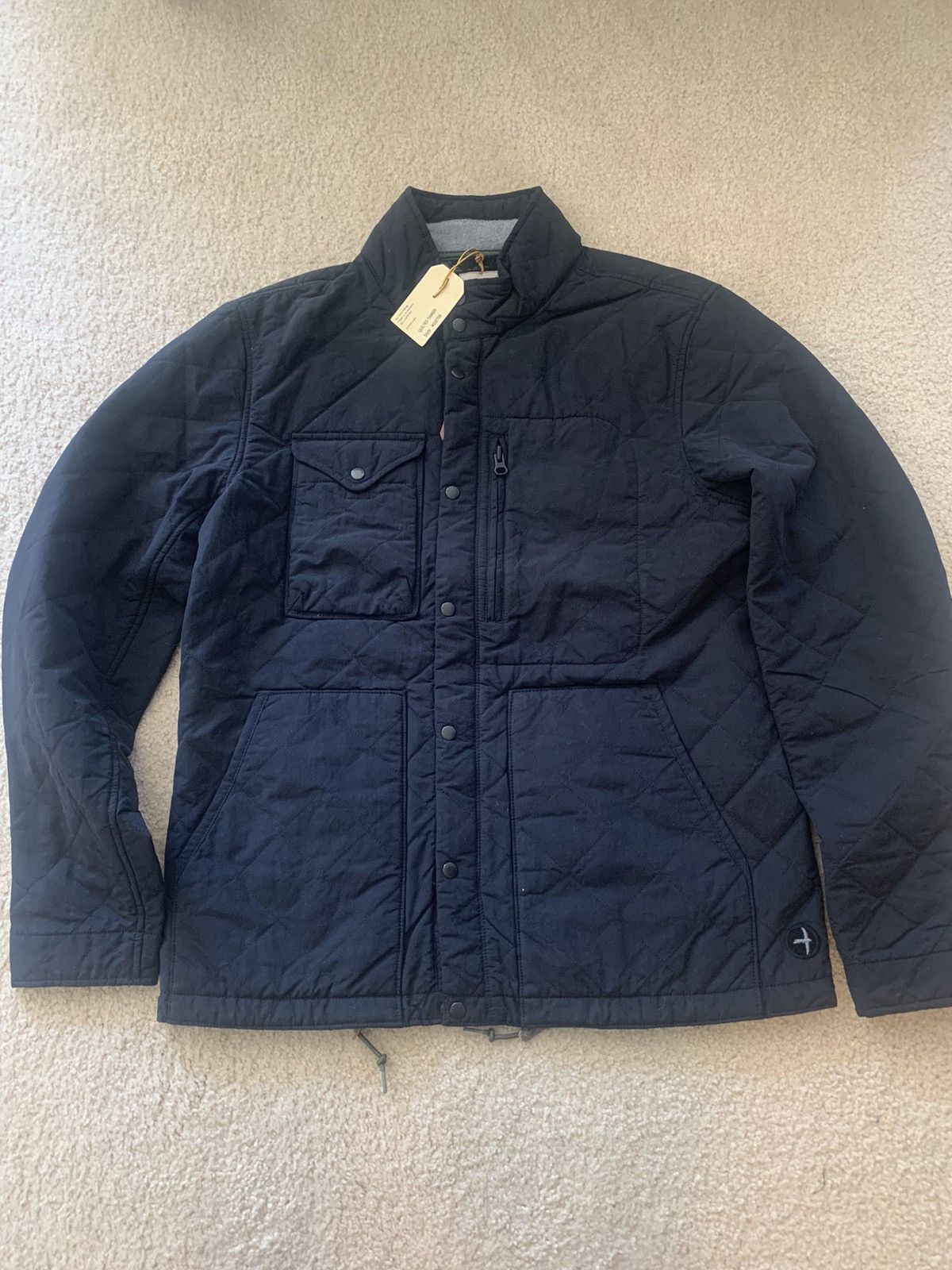 Relwen Quilted Tanker in Black (Camo Interior) | Grailed