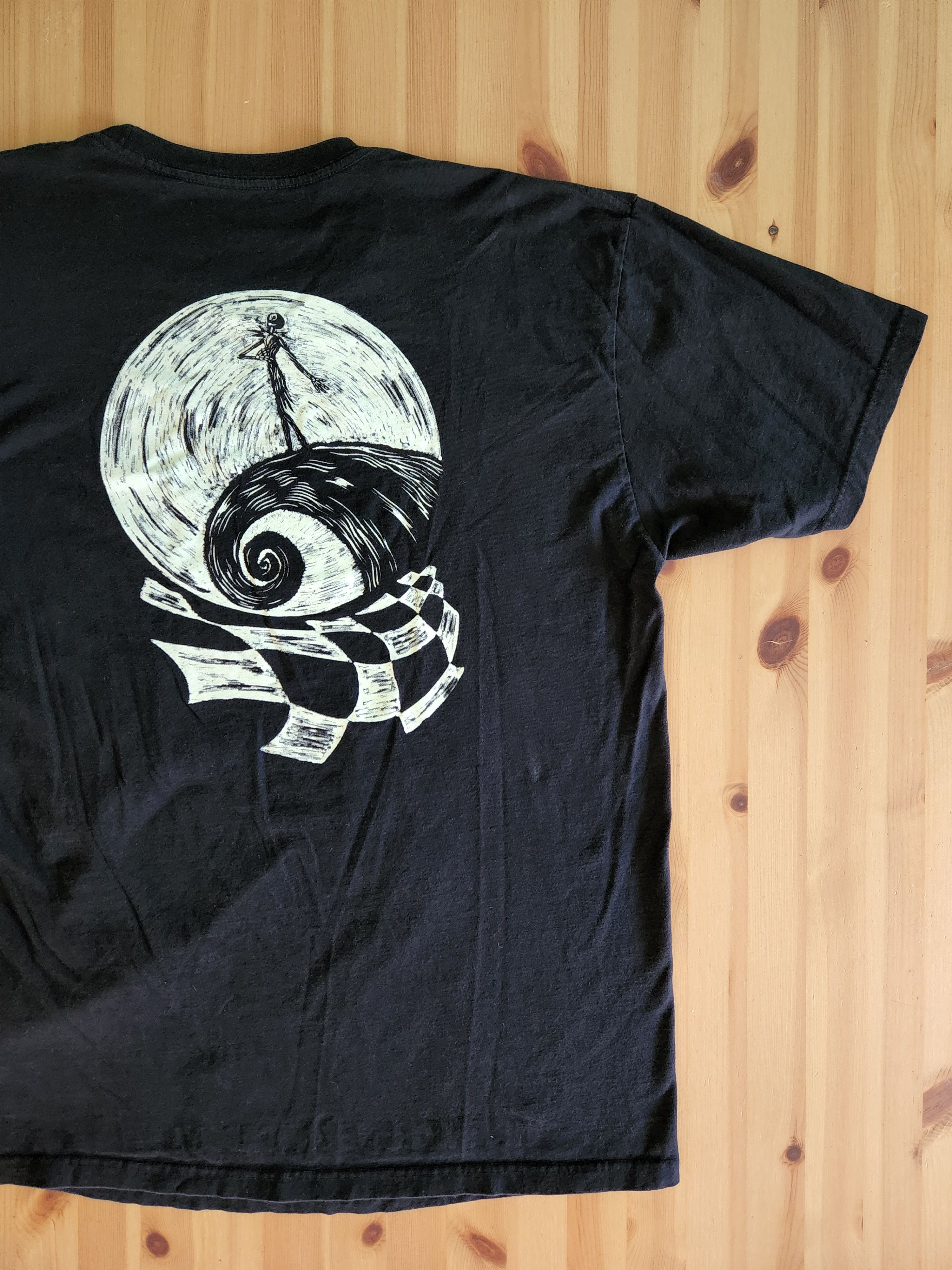 Disney × Vans HTF Nightmare Before Christmas Glow in the Dark Black Tee ...