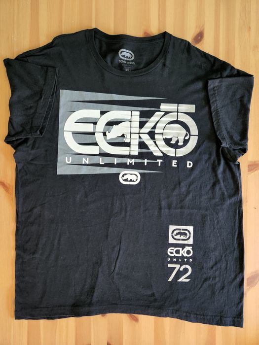 Ecko Unltd. HTF Puff Print with Foil Print ECKO unltd Black T Shirt ...