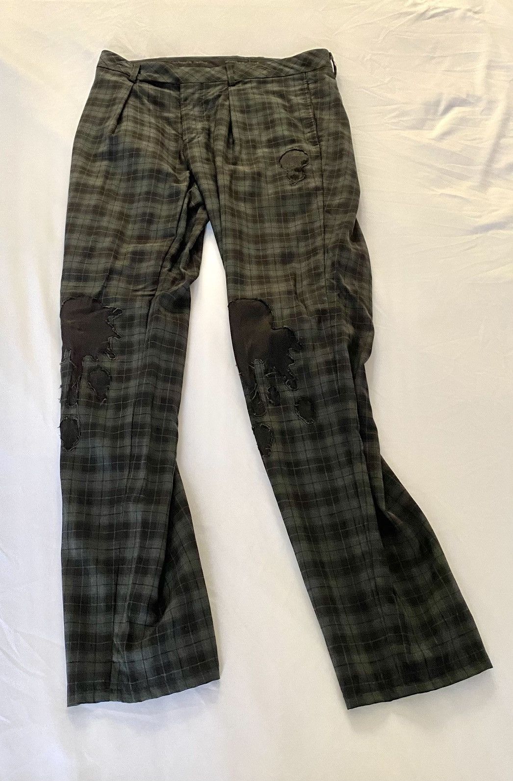 Number (N)ine Number Nine Archive SS02 Punk Patchwork Checkered Pants ...