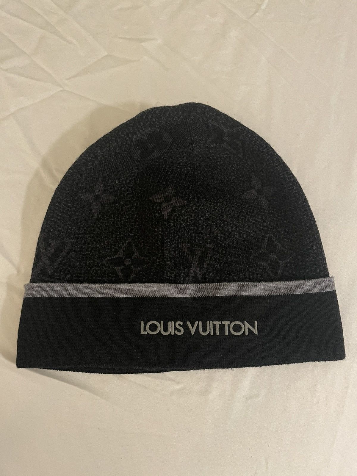 Louis Vuitton Louis Vuitton Monogram Eclipse Beanie/Hat | Grailed
