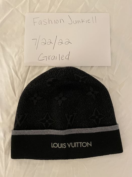 Louis Vuitton Louis Vuitton Monogram Eclipse Beanie/Hat | Grailed