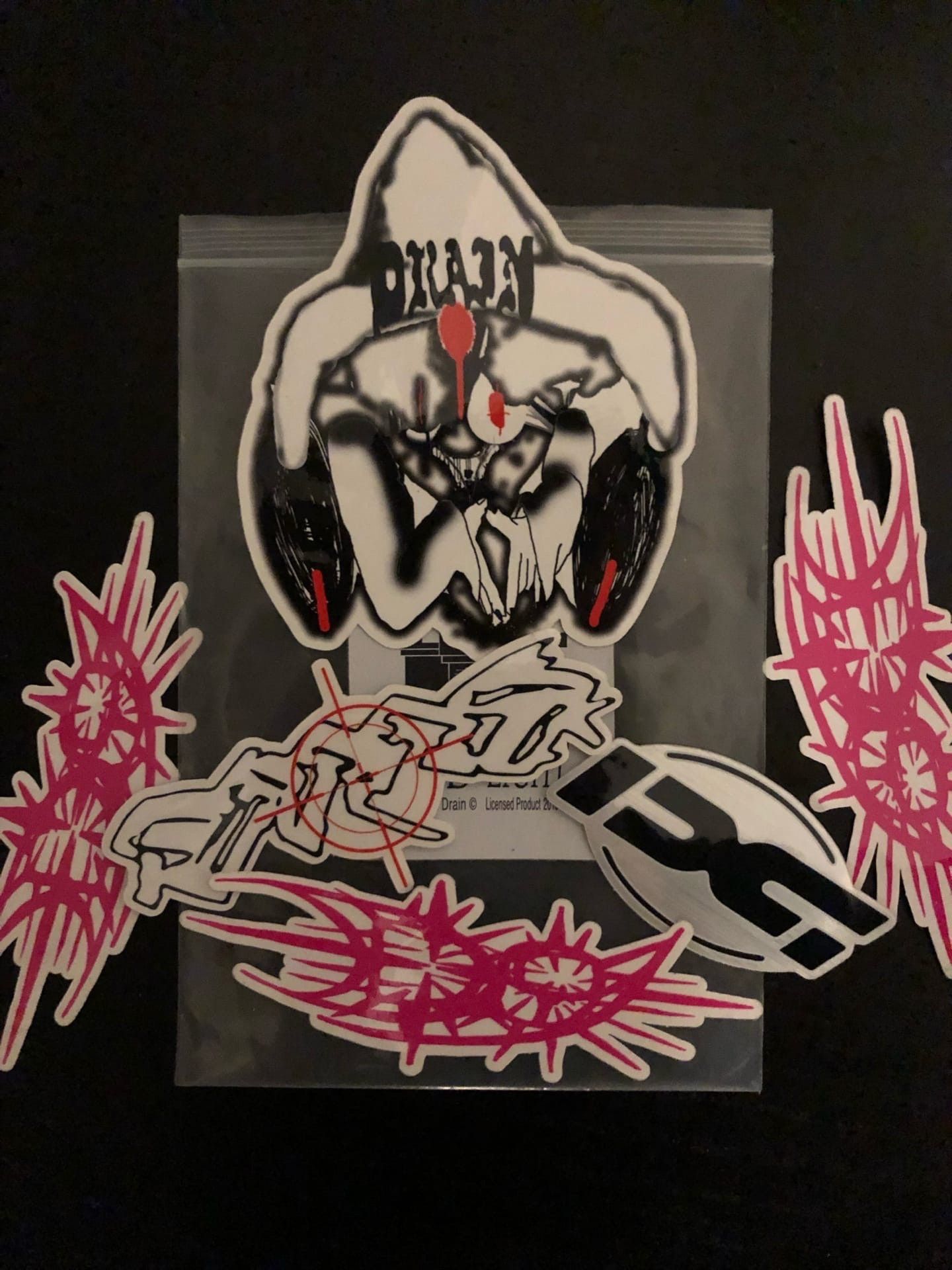 Drain Gang Drain Gang Stickers (Red Light + Tour) | Grailed