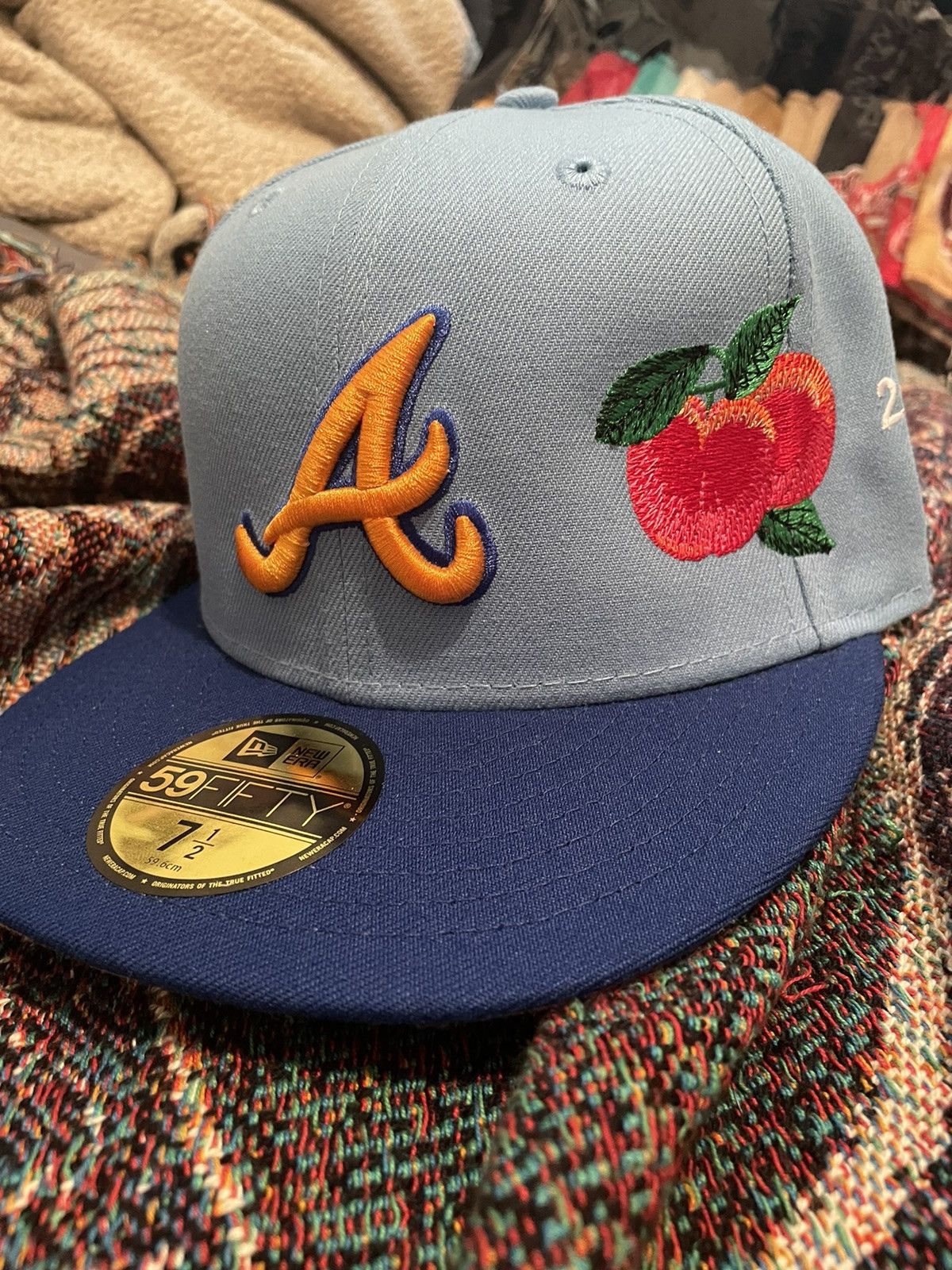 Fubu × Hat Club × New Era Lord fubu customized 2tone Atlanta Braves 7 1 ...