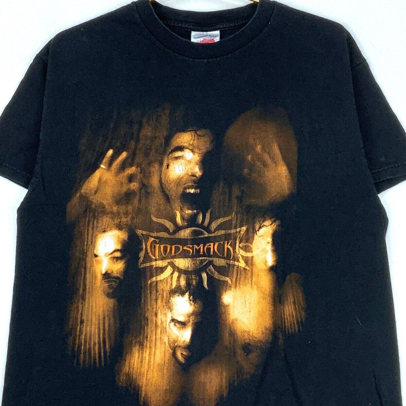 Vintage Godsmack Faceless Vintage T-Shirt Size Large Double Sided Rock ...