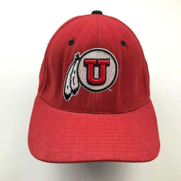 Zephyr VINTAGE Utah Utes Hat Cap Strapback Adjustable Red White ...