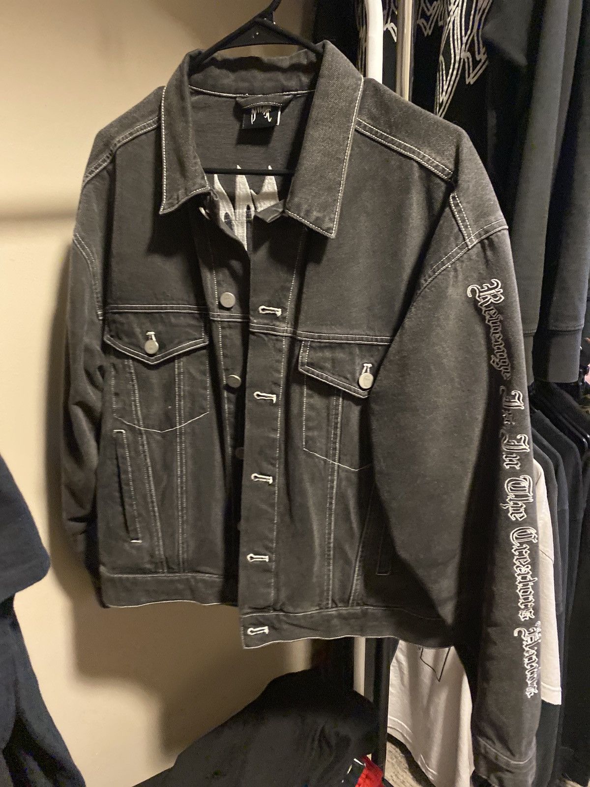 Revenge Revenge embroidered Jacket Sz Large | Grailed