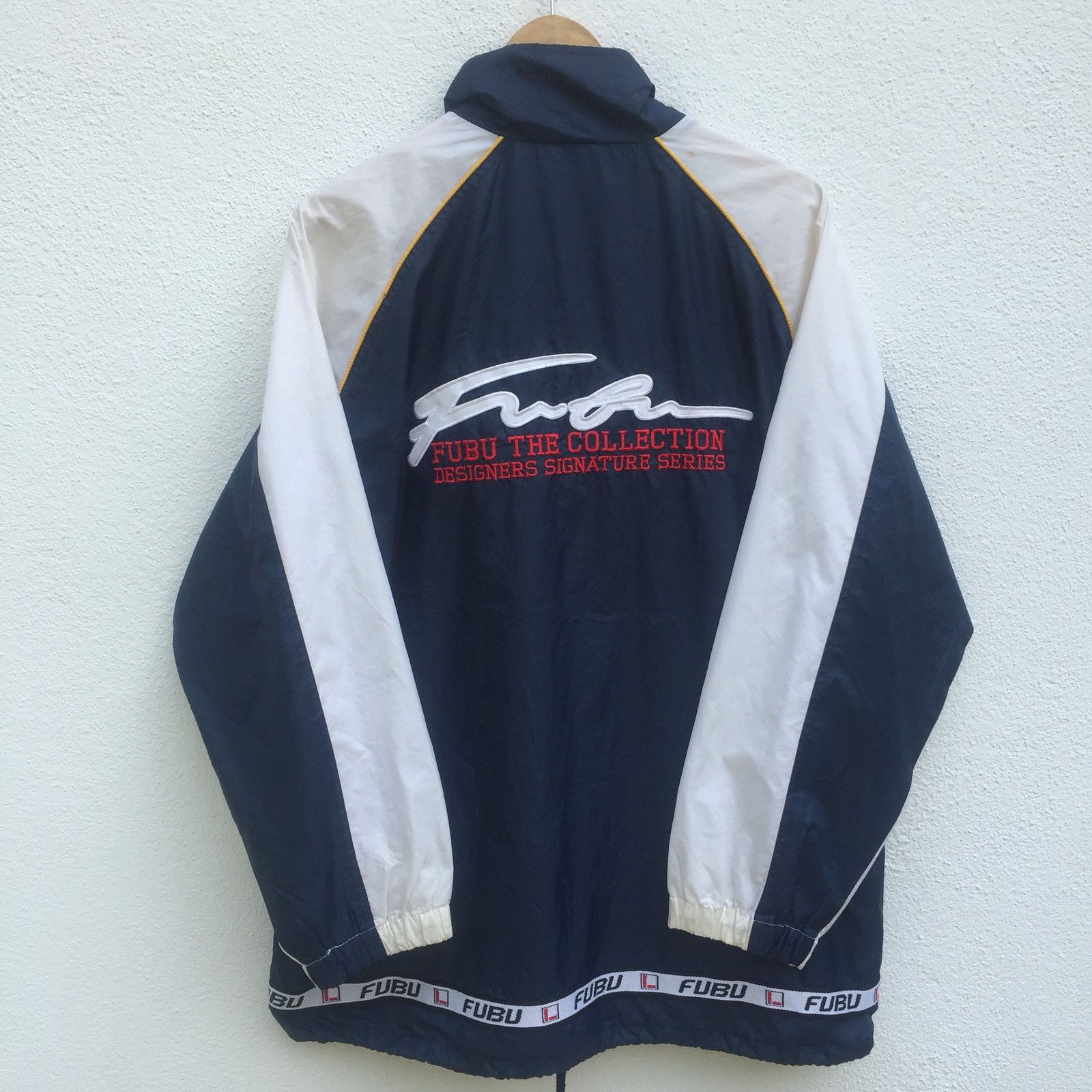 Fubu × Streetwear × Vintage VINTAGE 90s Fubu Big Embroided Logo Zipper Jacket | Grailed