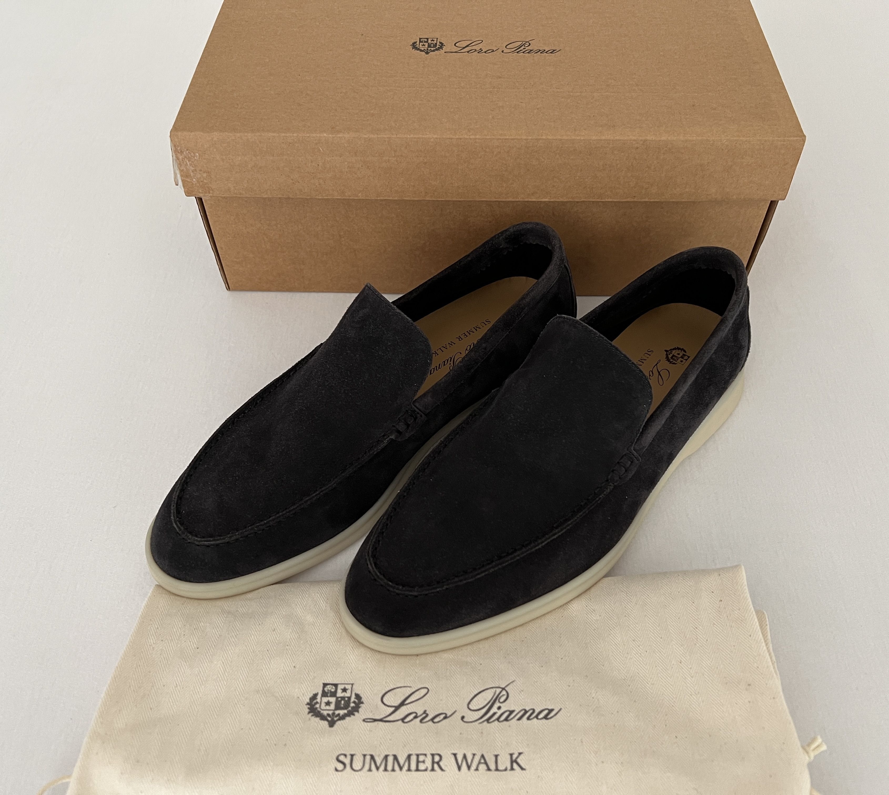 Loro Piana Summer Walk Caviar Suede | Grailed