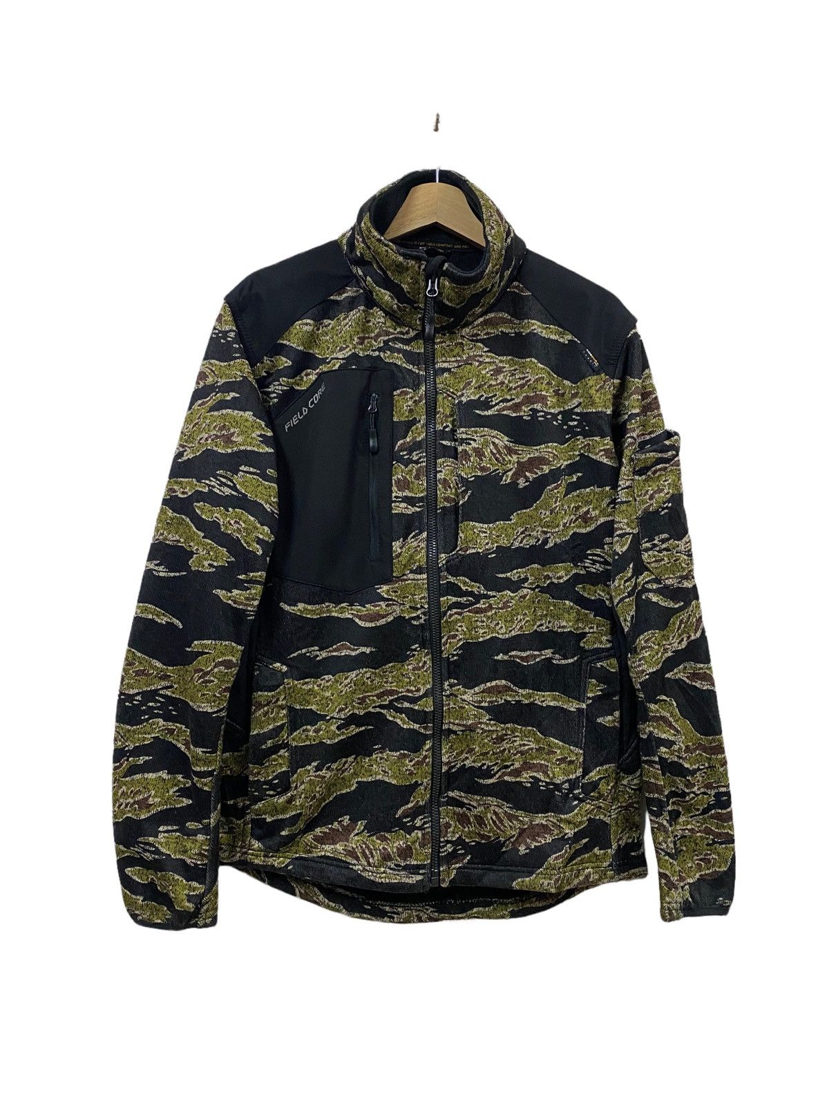 Japanese Brand × Military × Vintage Field Core Tiger Striped Corduro ...