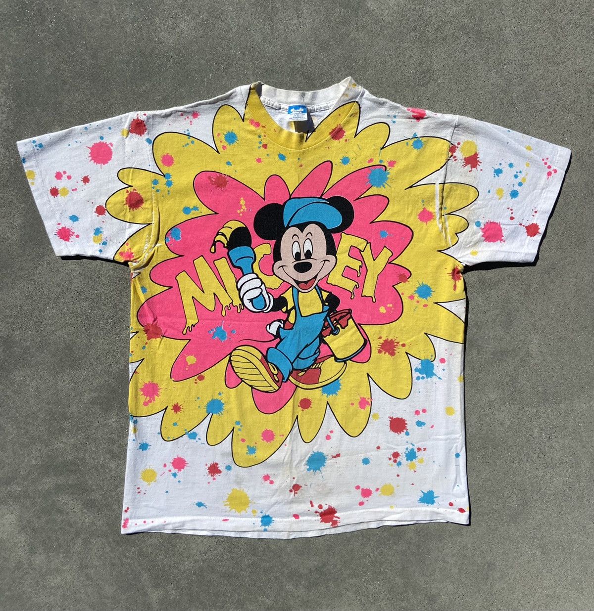 Mickey Mouse Rare 80’s Mickey Mouse all over print | Grailed
