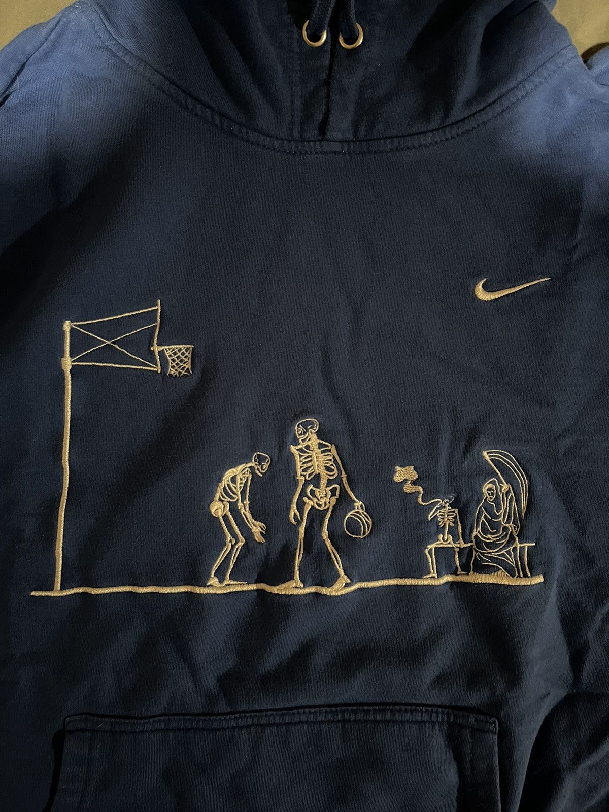 Nike × Vintage Vintage Nike Skeletons hoodie | Grailed