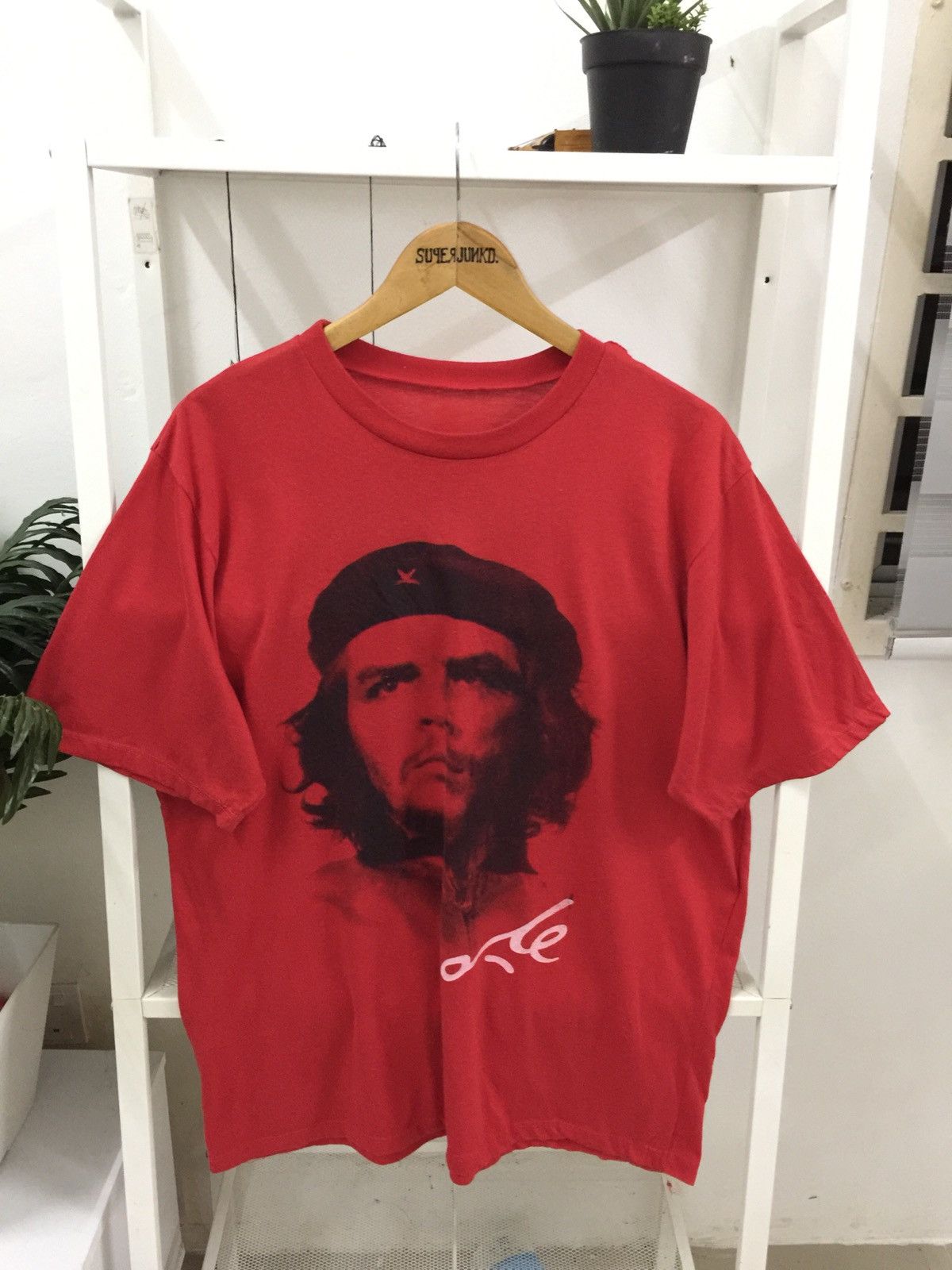Band Tees × Vintage vintage 90s Che Guevara Revolution potrait photo t ...
