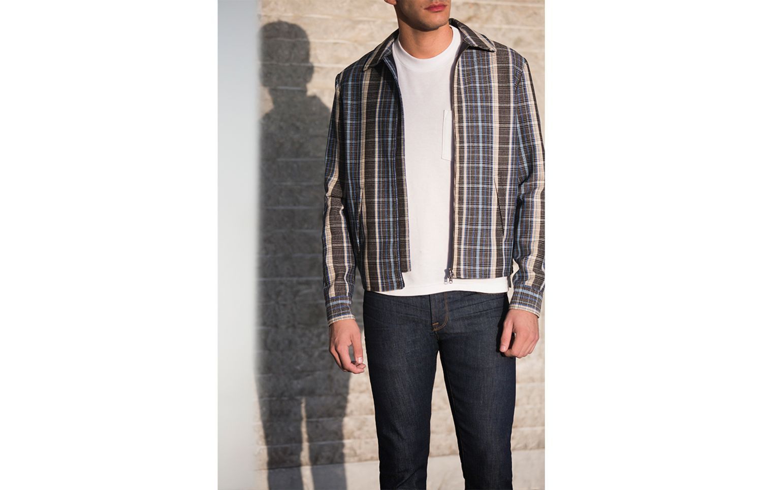 Acne Studios RARE Malcom jacket navy check | Grailed