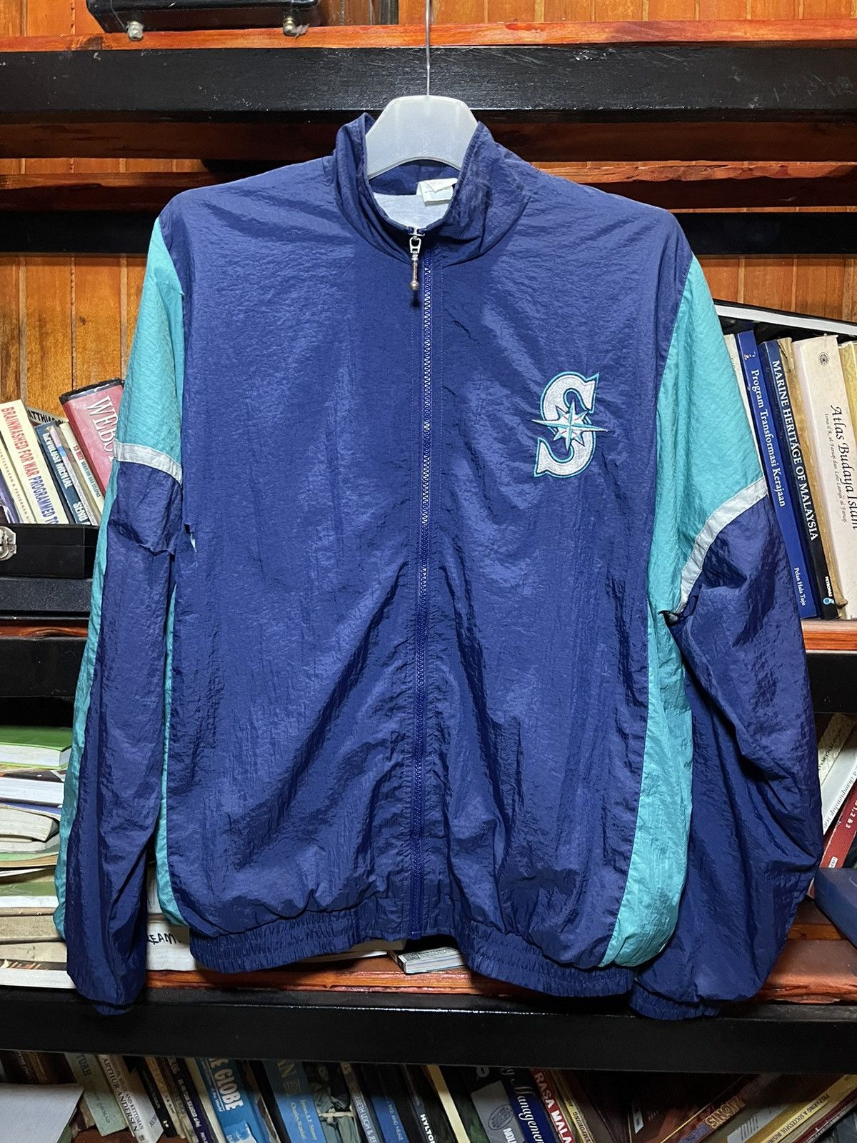 MLB × Vintage Vintage 90’s Mariner Light Zipper Jacket | Grailed