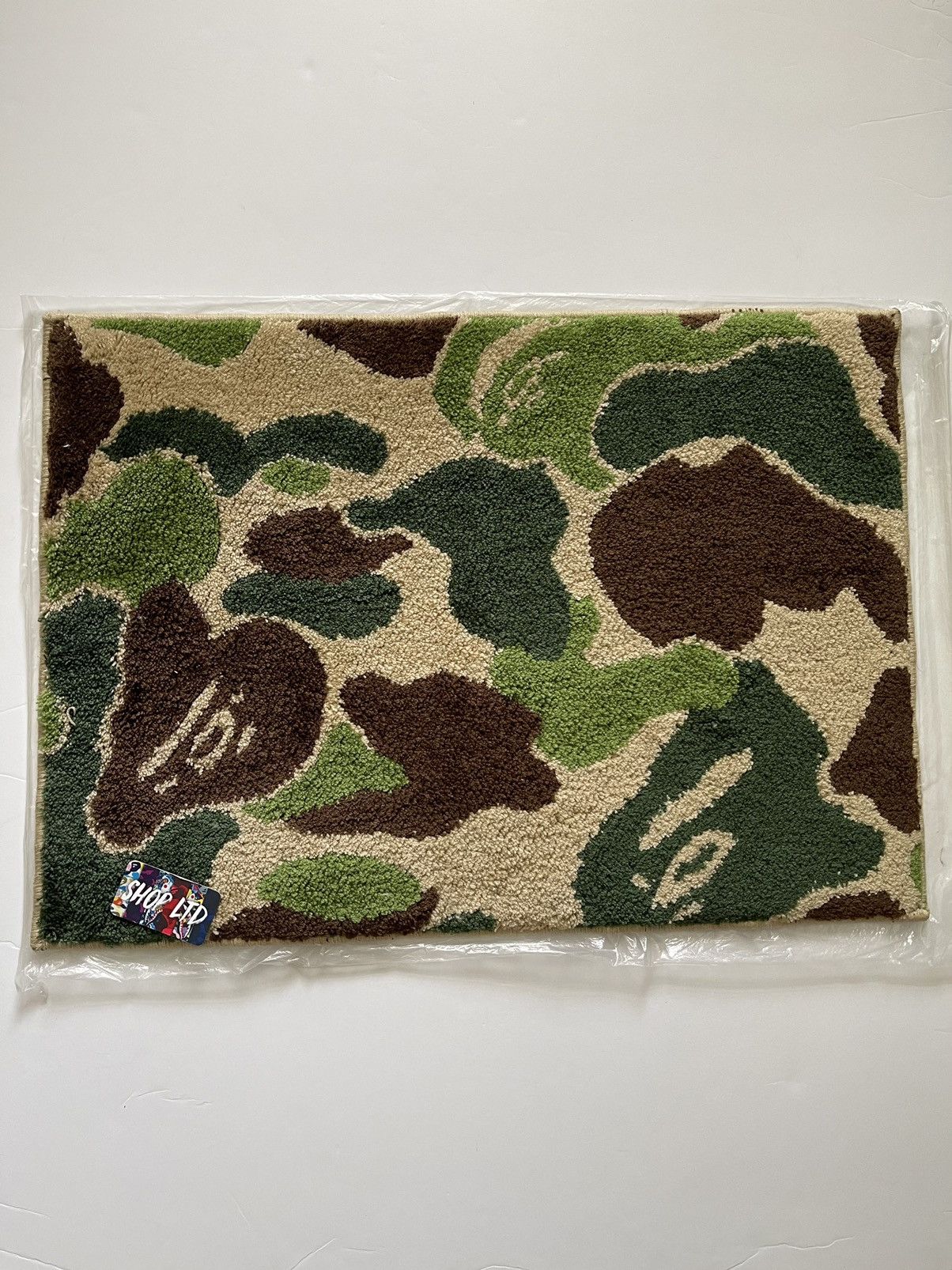 Bape A Bathing Ape Green Camo Oversized Rug | Grailed