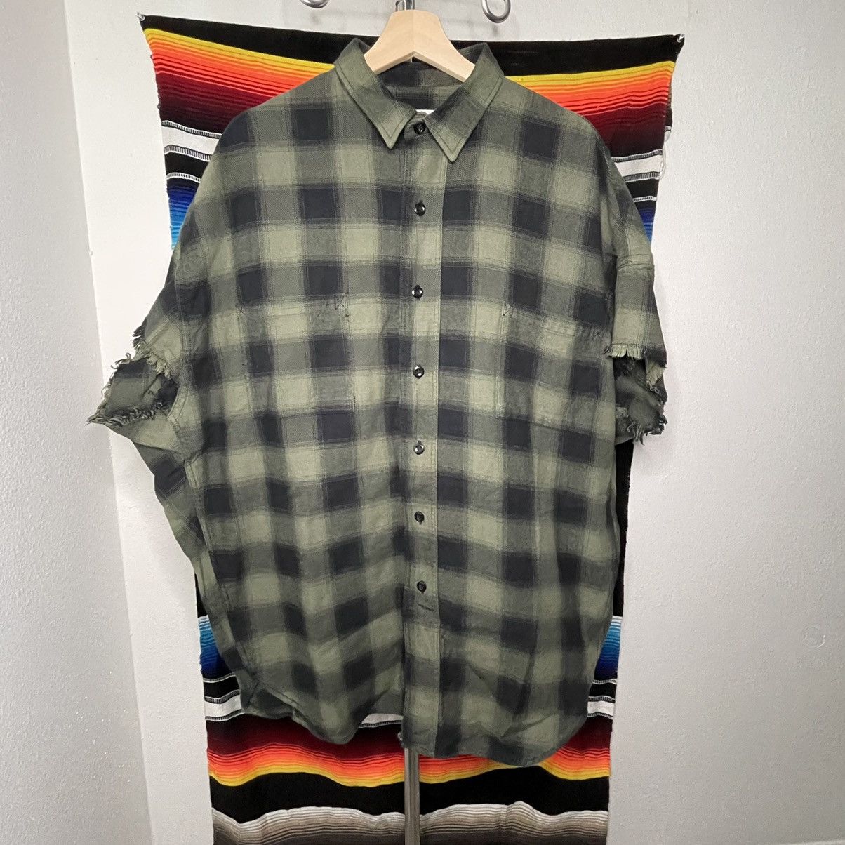Zara Zara 1975 Cut Off Flannel | Grailed