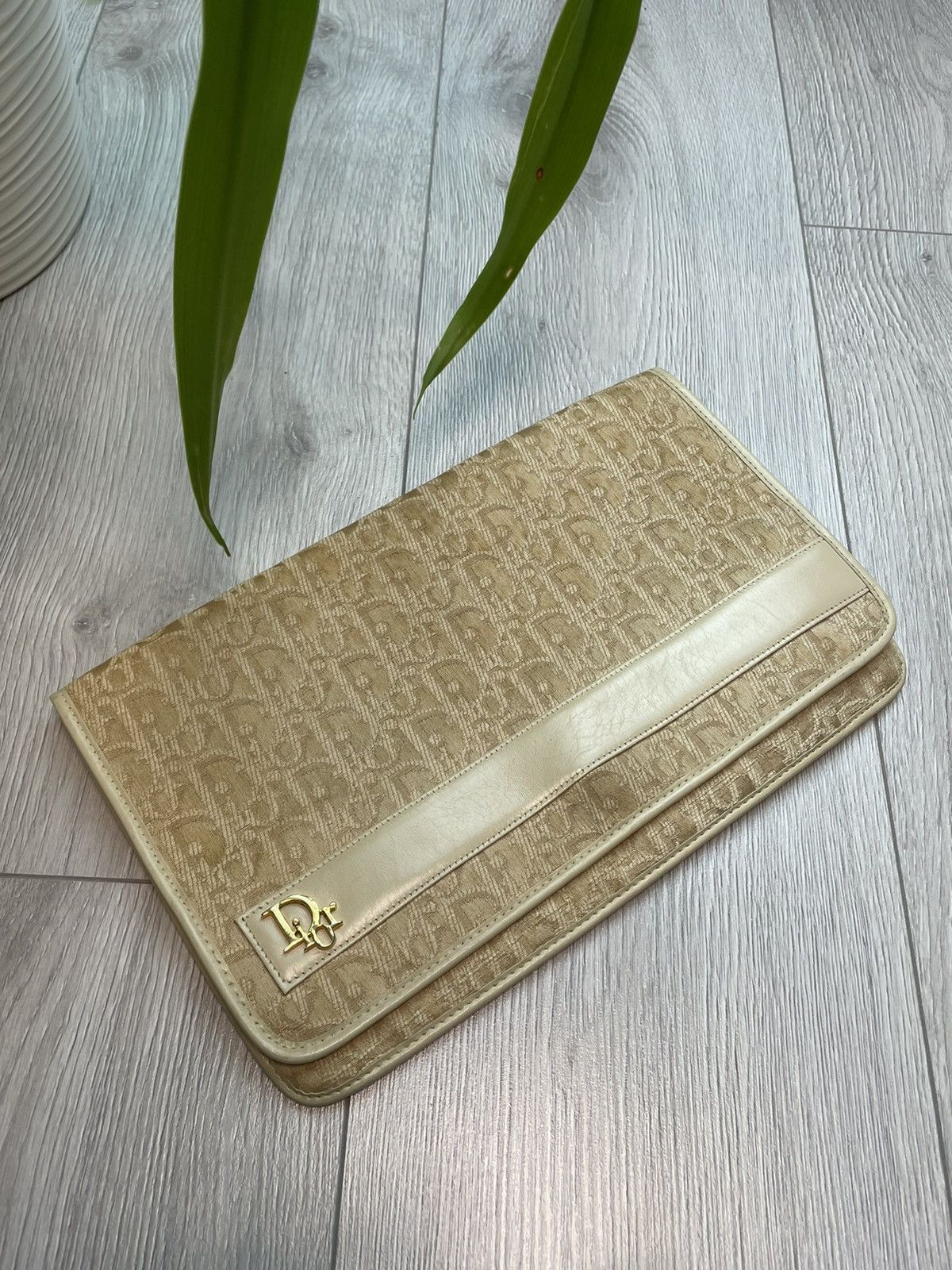 Dior × Vintage 80s Dior Vintage Monogram Clutch Extra Rare Bag | Grailed