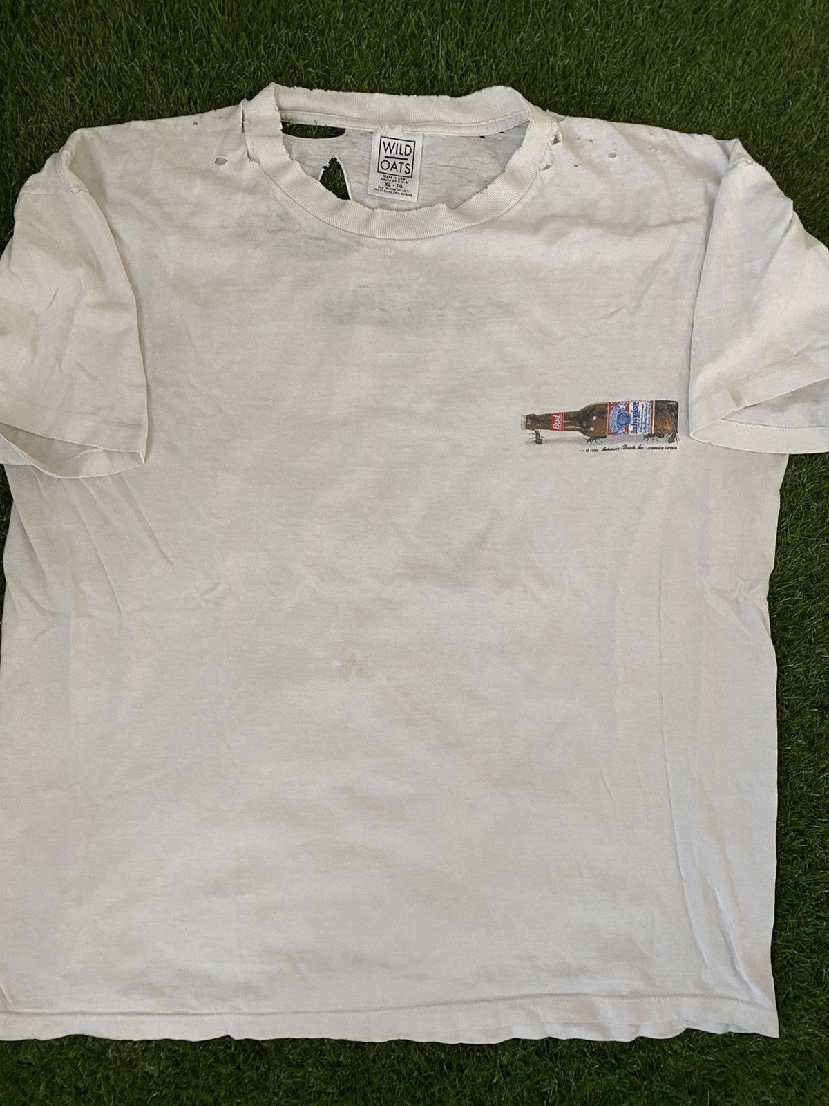 Budweiser × Vintage 1995 Budweiser Ant Tee | Grailed