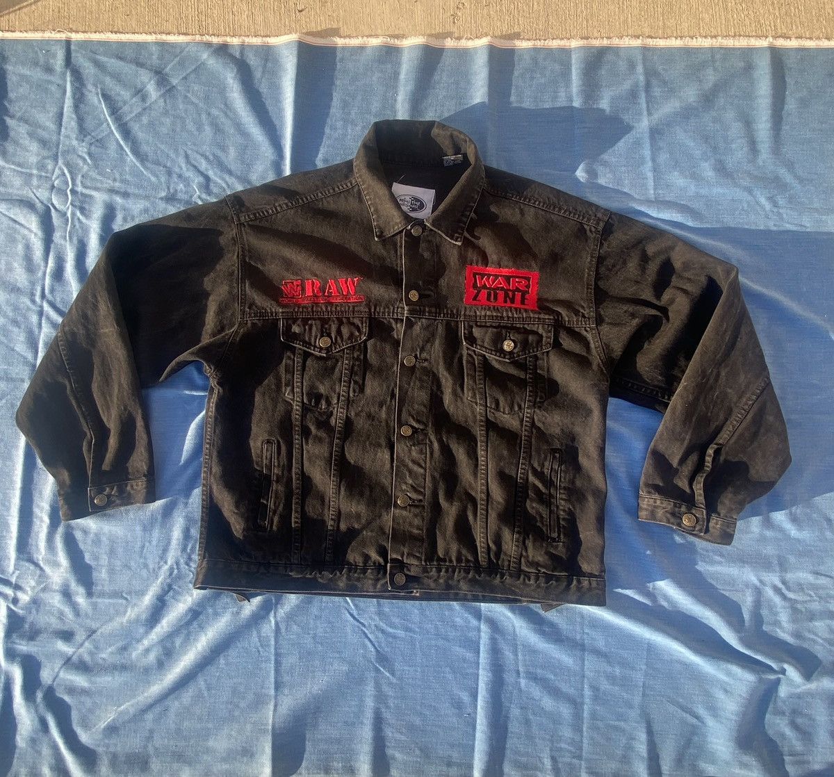 WWF Vintage WWF Raw is War denim jacket | Grailed