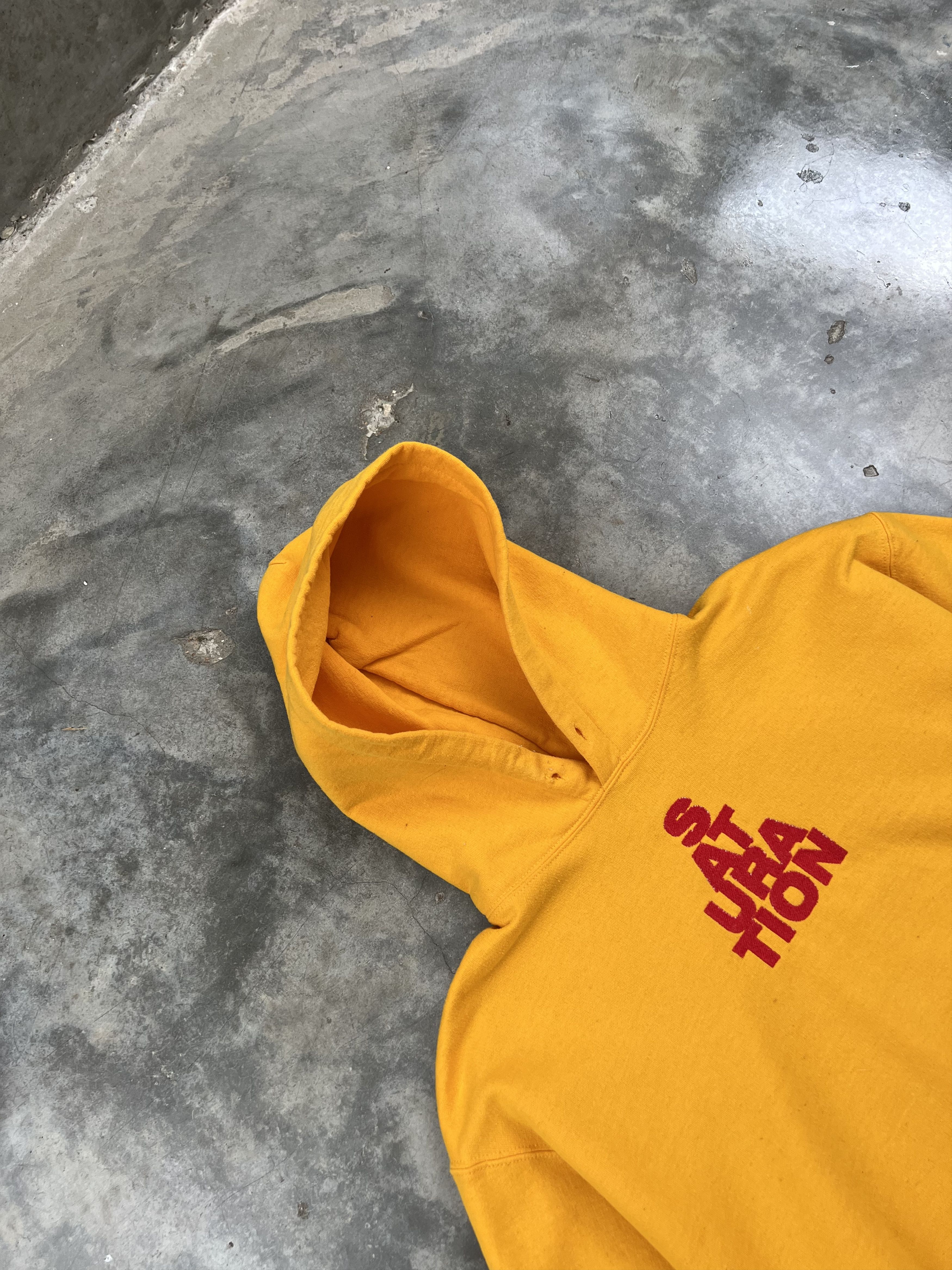 Brockhampton Brockhampton Saturation Embroidered Logo Hoodie Yellow BH ...