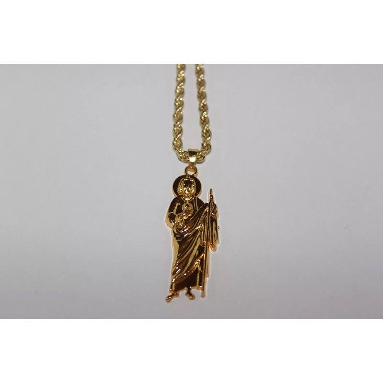 Gold Chain Gold Plated Virgin Mary Pendant Chain | Grailed