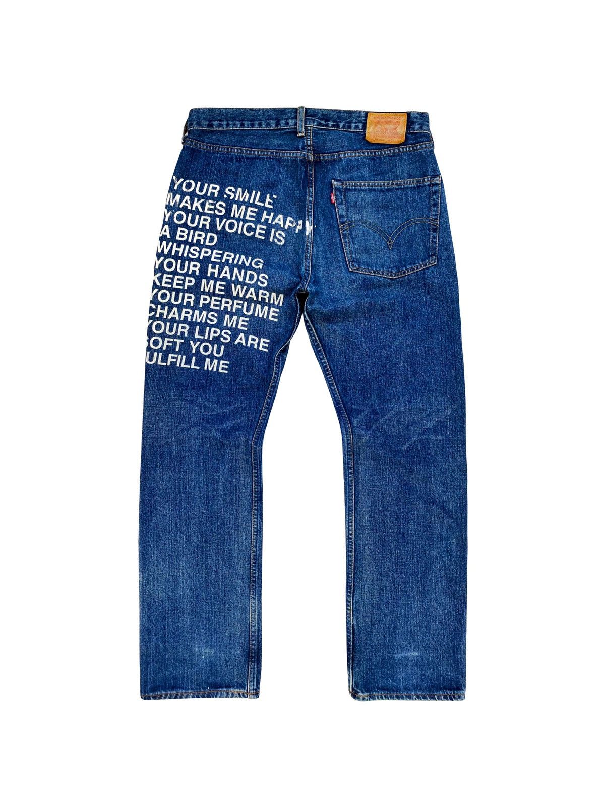 Junya Watanabe SS02 Junya Watanabe x Levi’s Poem “Fulfill Me” Denim ...