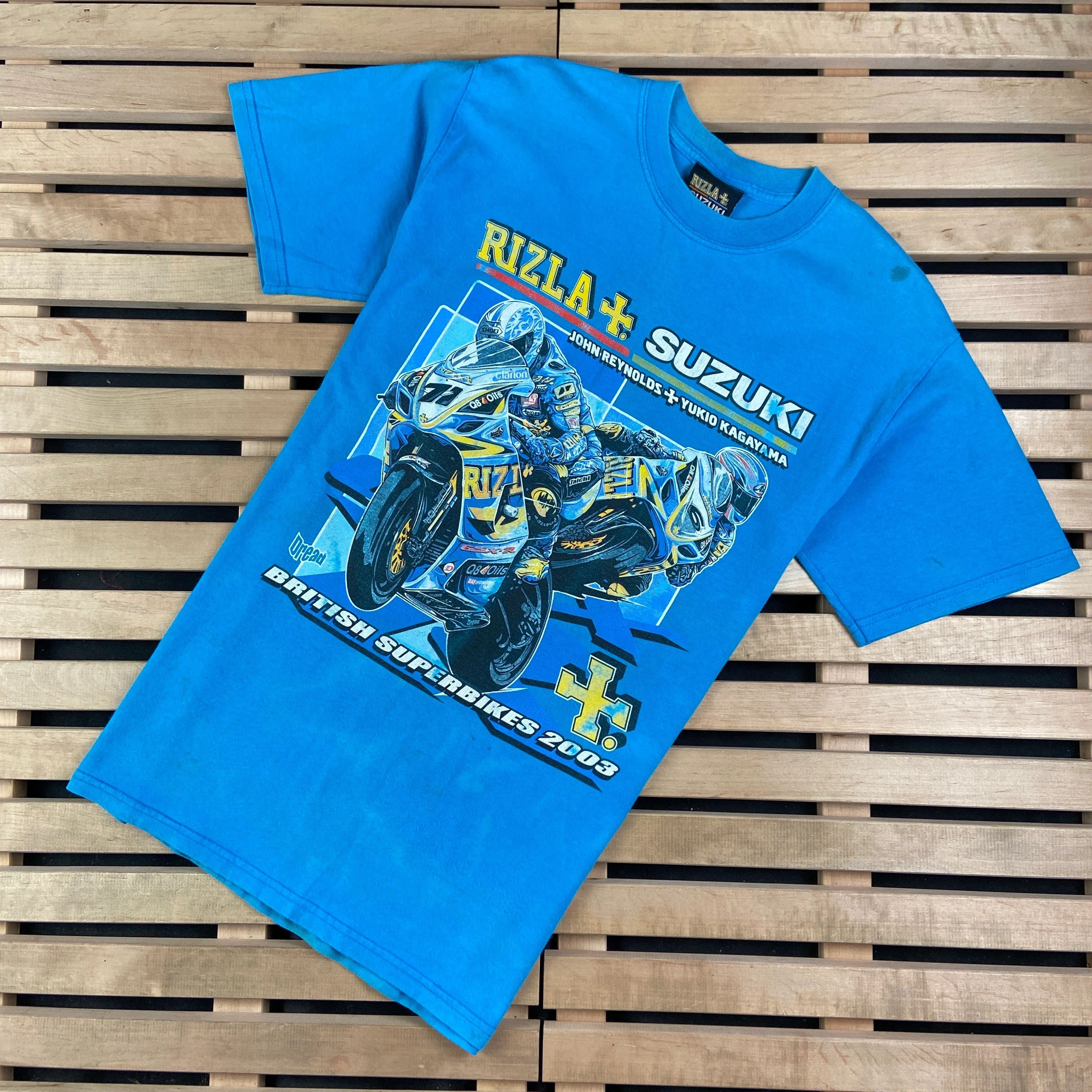 Japanese Brand × Racing × Vintage Vintage T Shirt Rizla Suzuki British ...