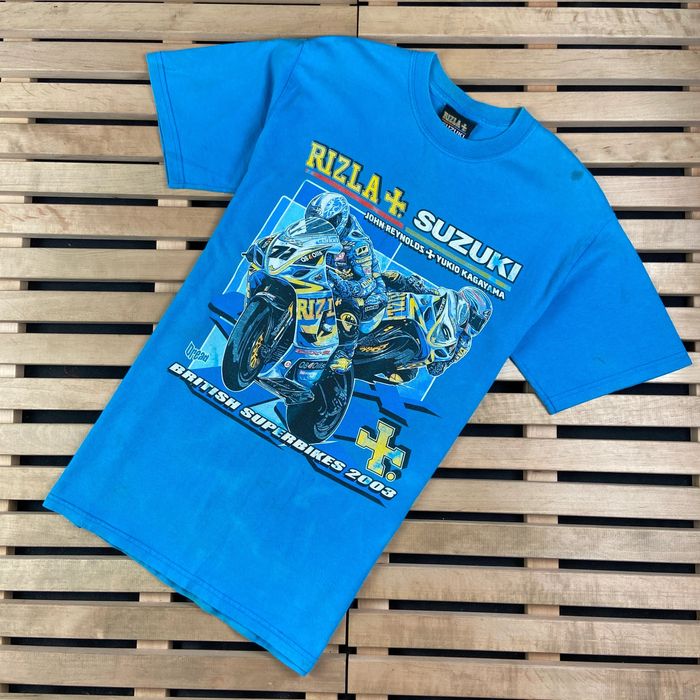 Vintage Vintage T Shirt Rizla Suzuki British Superbikes 2003 Size M ...