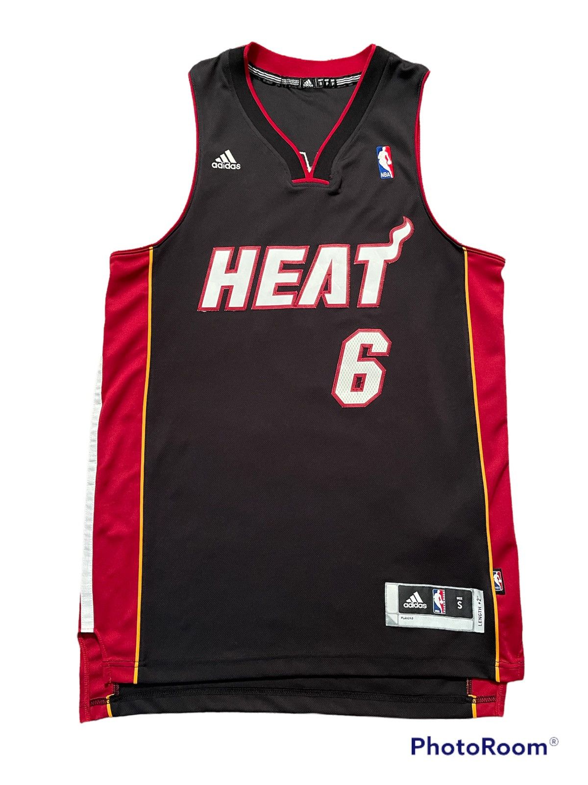Adidas × NBA 2012 Miami Heat NBA Swingman Lebron James #6 Jersey Small ...