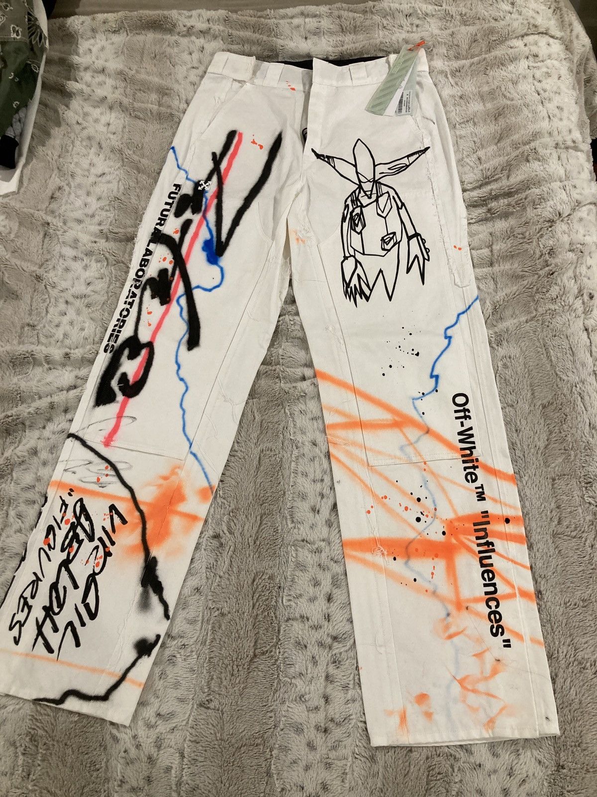 Off-White OFF-WHITE rainbow carpenter pants | Grailed