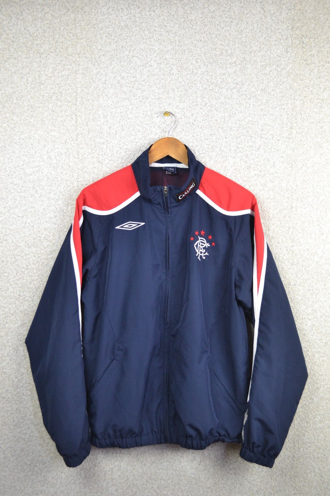 Soccer Jersey × Umbro × Vintage Vintage Rangers Glasgow Umbro jacket ...