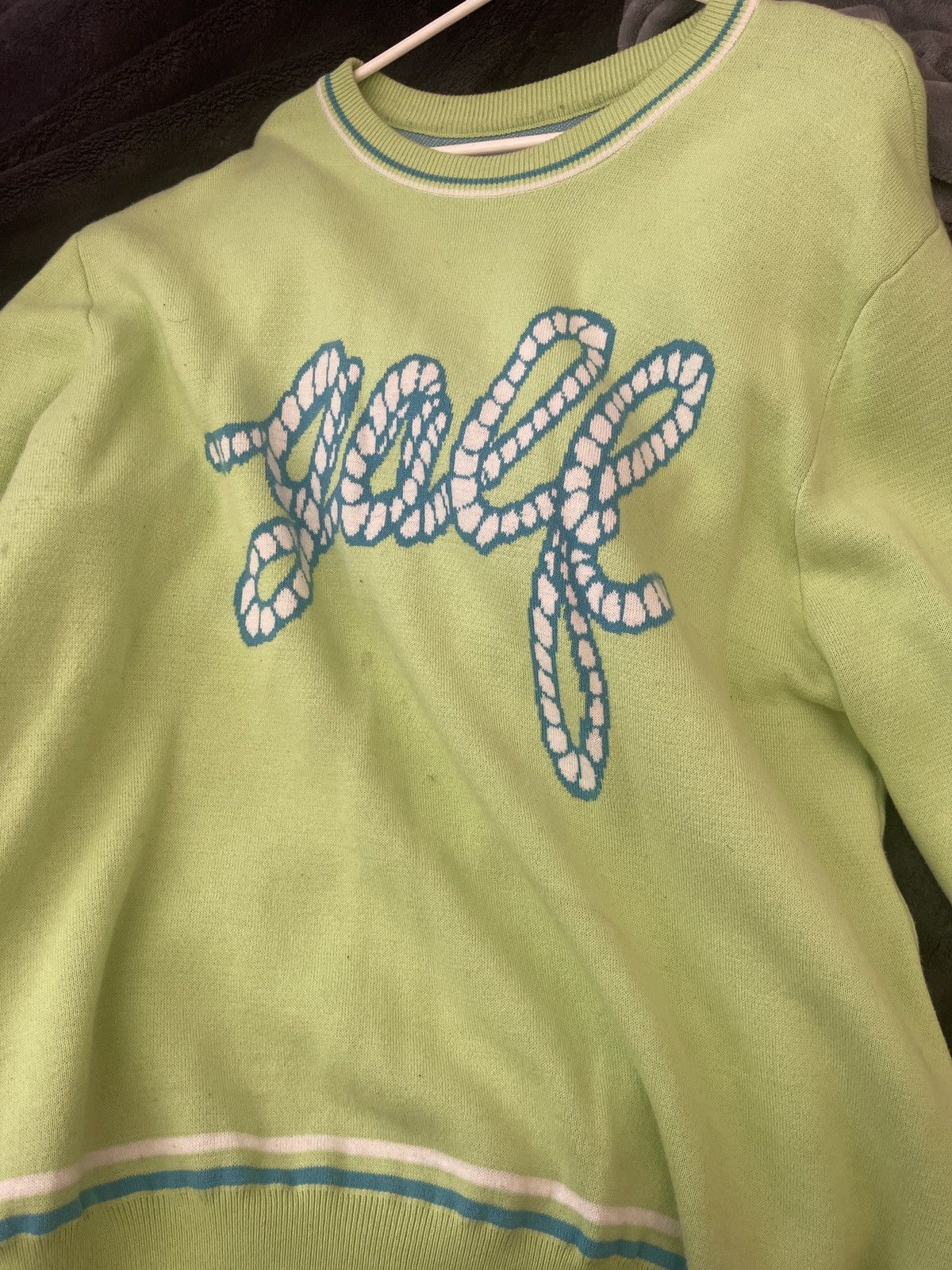 Golf Wang × Tyler The Creator Tyler the Creator Golf wang Rope Sweater ...