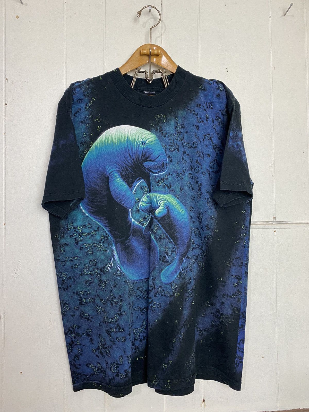 Liquid Blue × Made In Usa × Vintage Vintage AOP Manatee Animal Print ...