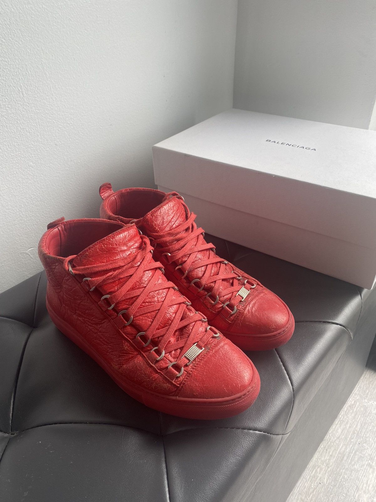 Balenciaga Balenciaga Arena High Red | Grailed