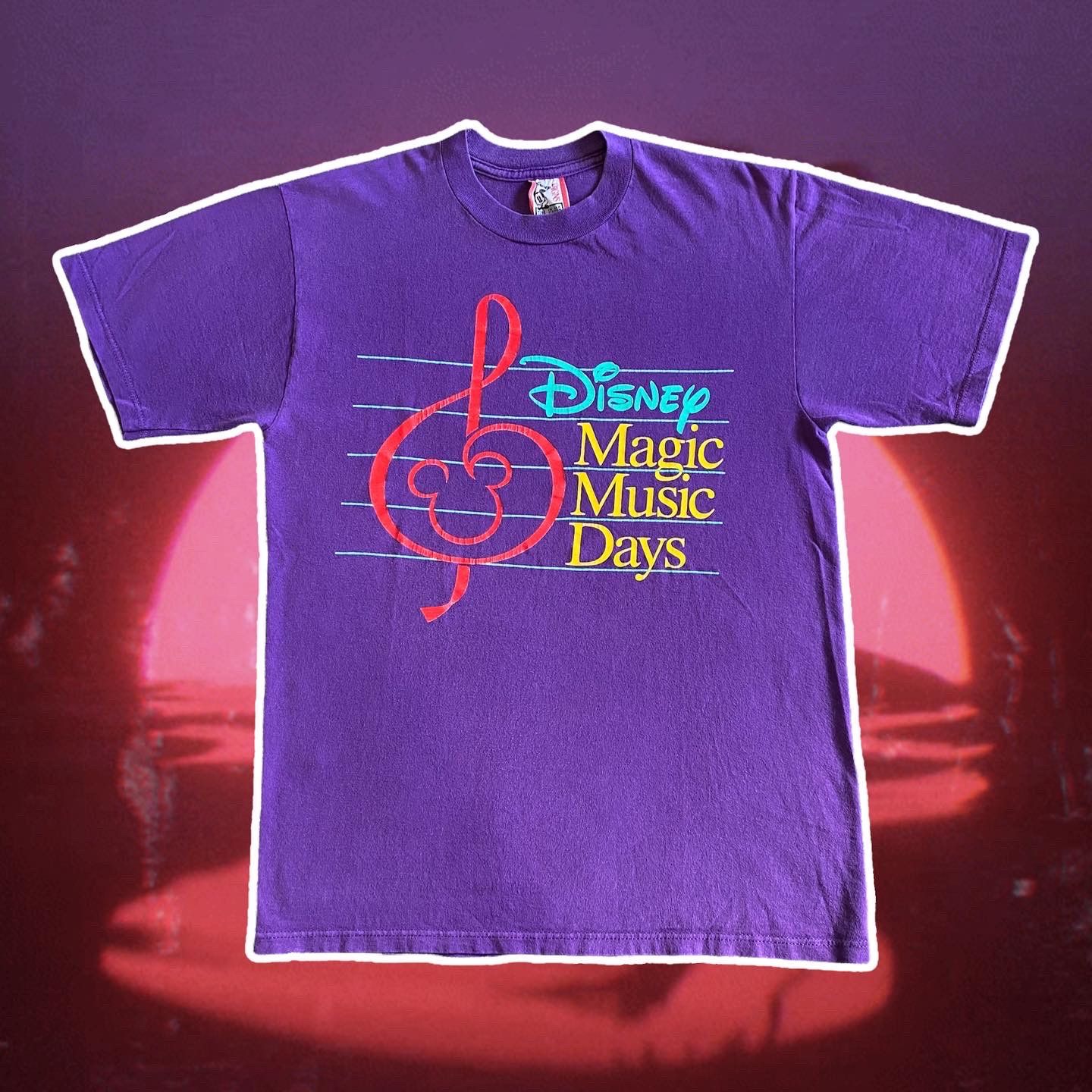 Disney × Mickey Mouse × Vintage Vintage Disney Magic Music Days 90s Tee ...