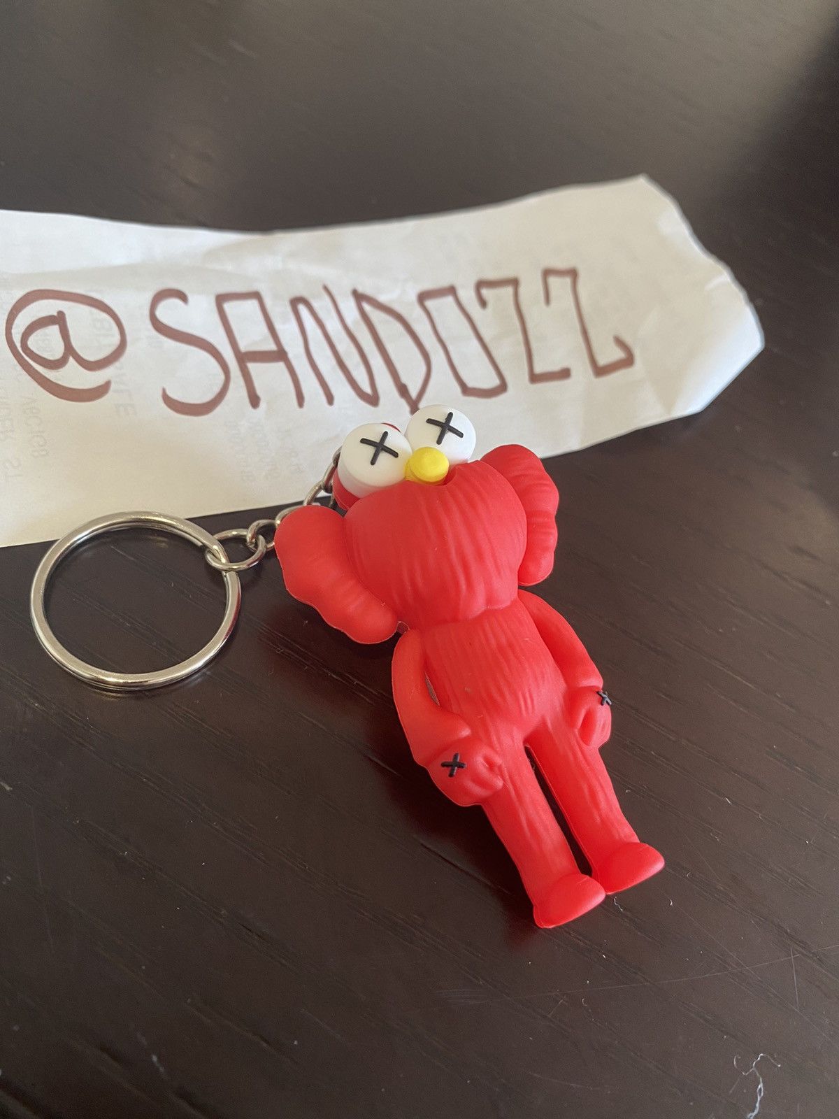 Kaws KAWS First companion KEYCHAIN (Elmo) | Grailed