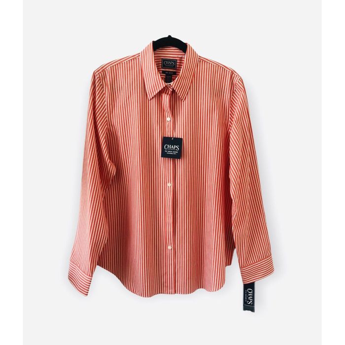 Chaps Chaps Classics Mens No Iron 100 Cotton Striped Button Grailed