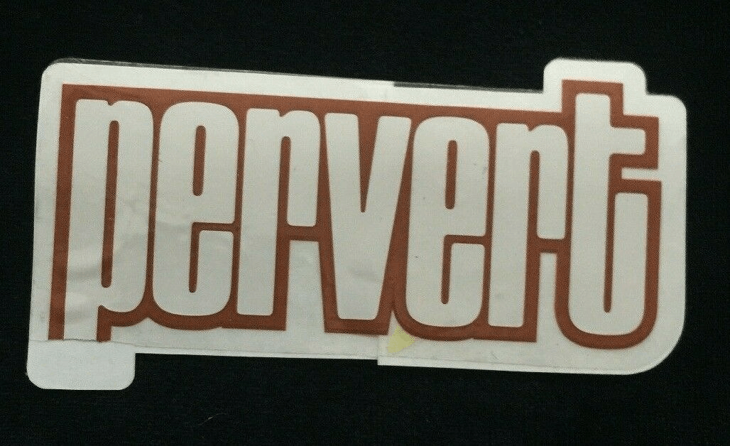 Pervert RARE 1993 Pervert Logo Sticker | Grailed