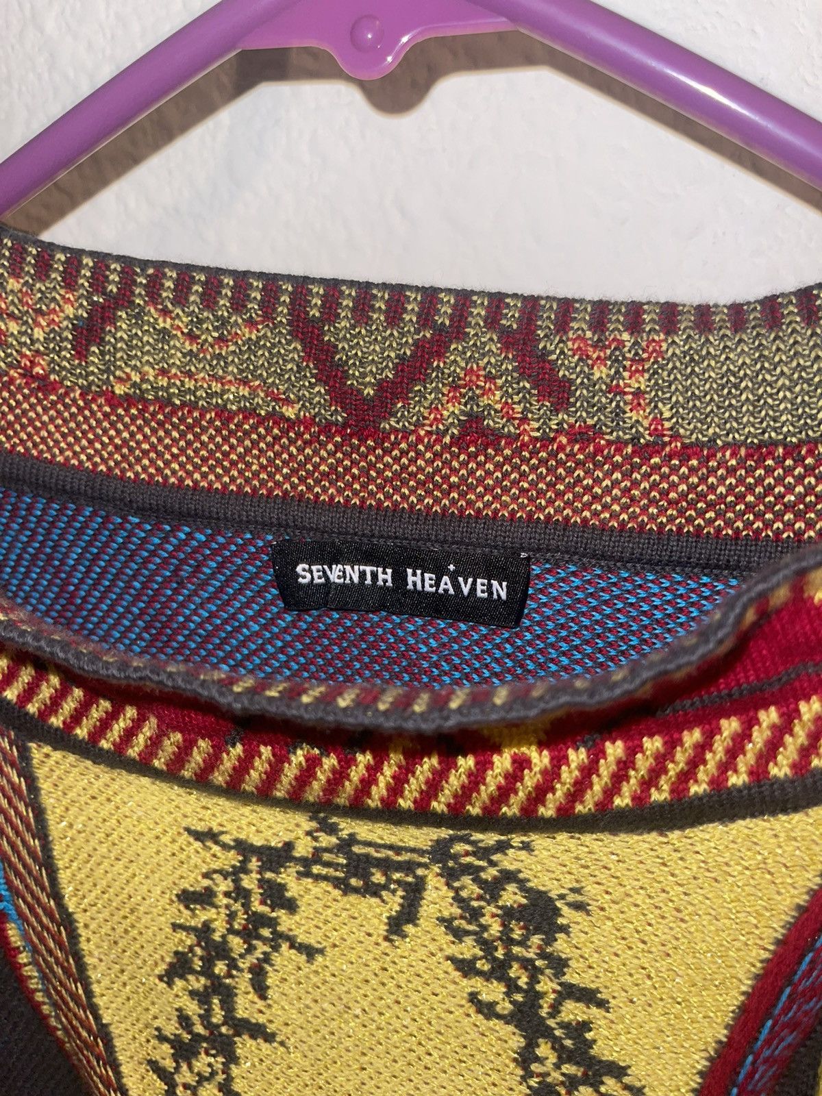 Seventh Heaven Seventh Heaven Multi-Knit Graphic Sweater | Grailed