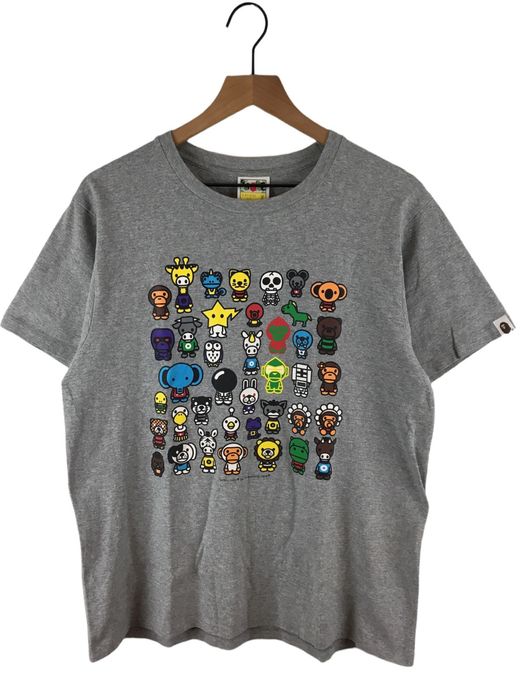 Bape Bape Multi Animal Print Logo Tee | Grailed