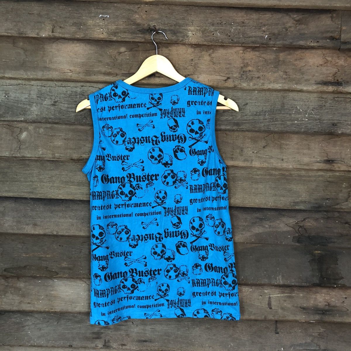 Japanese Brand × Skulls × Streetwear Bang Buster skull fullprint Blue ...