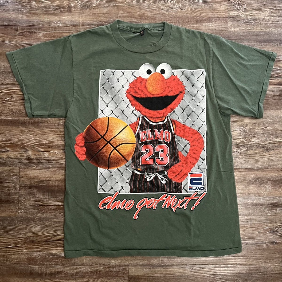 Changes × Vintage Vintage 90’s Elmo Got Next Michael Jordan Fila Parody ...