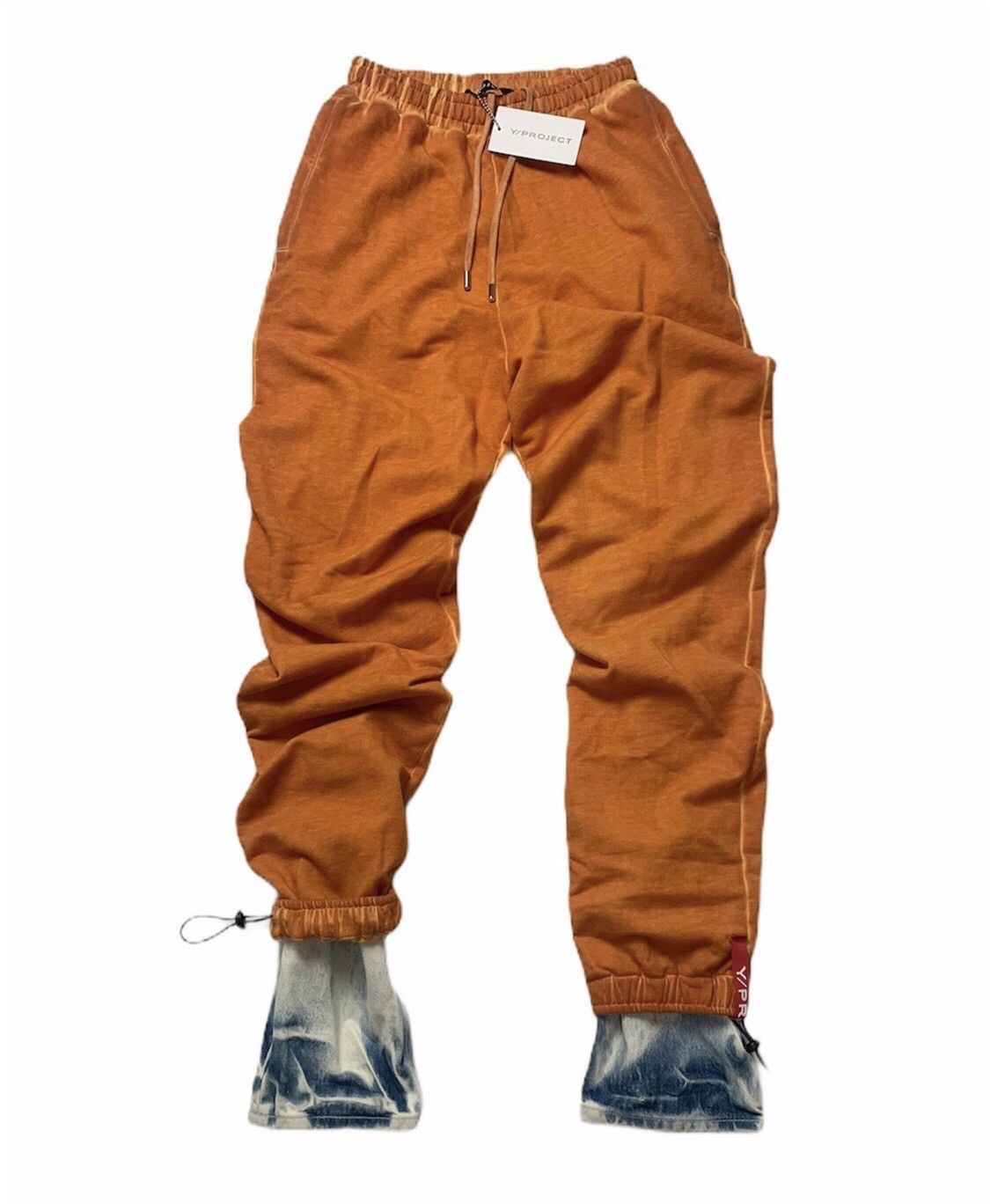 Y/Project Y/ Project FW 18/19 Double Layer Denim Cuffed sweatpants ...