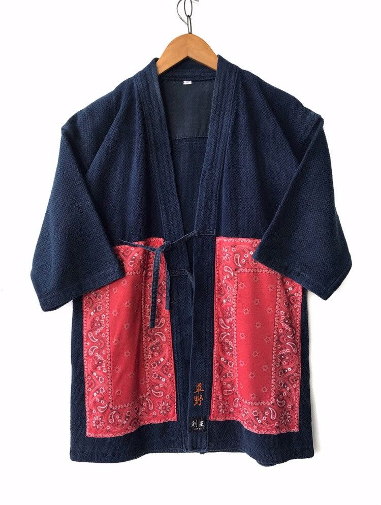 Indigo Rebuild Vtg Samurai Kendo Custom Bandana Paisley Patchwork | Grailed