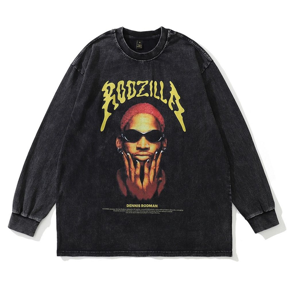 Brand Dennis Rodman Rodzilla Long Sleeve (Size XXL) | Grailed