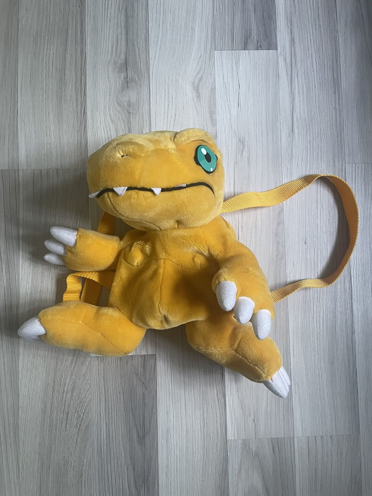 Japanese Brand × Vintage Vintage Official Digimon Plush Backpack Agumon ...